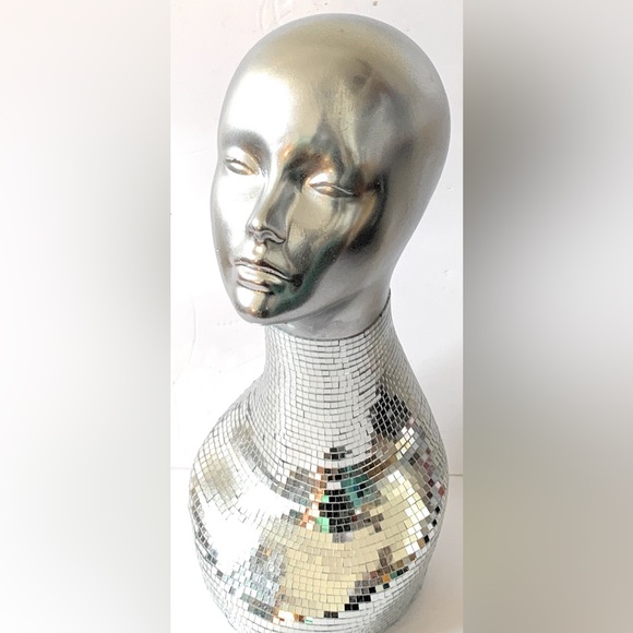 Michele Krysmari | Accessories | Silver Mirrored Mannequin Head Made Of ...